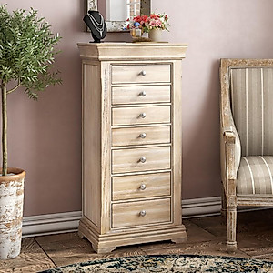 Hives and Honey "MALORY" Jewelry Armoire, Taupe Mist