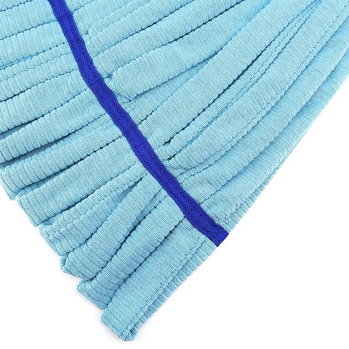 Microfiber Tube Mop Head(16 oz.), 6 Inch Headband, Loop End Commercial String Mop Head Replacement for Home, Highly Absorbent, Industrial and Commercial Use