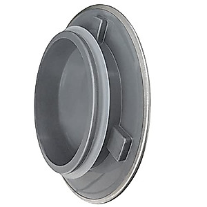 GZILA Kitchen Sink Stopper, Flat Decor Cover 304 Stainless Steel Sink Drain Stopper, Fits 3.5" Standard Strainer Brushed Nickel