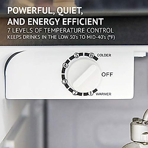 Ivation Full Size Kegerator | Dual Tap Draft Beer Dispenser & Universal Beverage Cooler | Mounted CO2 Cylinder, Temperature Control, Drip Tray & Rail | Fits 1/2 Keg, 1/4 Pony Keg, (2) 1/6 Kegs (Black)