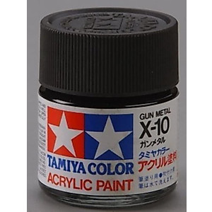 TAMIYA Acrylic X10 GlossGun Metal TAM81010 Plastics Paint Acrylic