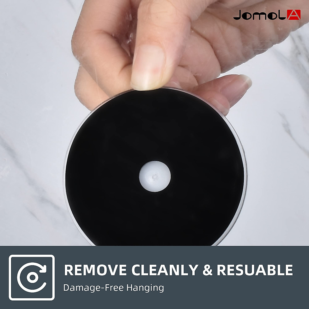 JOMOLA Suction Cup Shower Hooks for Hanging Towel Suction Hook for Inside Shower Stainless Steel Coat Hooks Wall Mounted Kitchen Utensil Stainless Steel, Brushed Finish, 2PCS