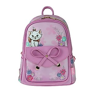 KBNL Aristocats - Marie 11inches Vegan Leather Mini Backpack A21726, Multicoloured,Medium