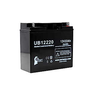 Sears Craftsman Diehard Portable Power 1150 Battery - Replacement UB12220 Universal Sealed Lead Acid Battery (12V, 22Ah, 22000mAh, T4 Terminal, AGM, SLA) - Compatible with Sears Craftsman Diehard Port