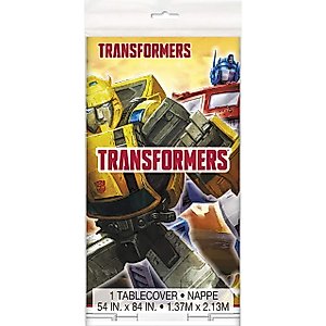 Unique Transformers Rectangular Plastic Table Cover - 54" x 84", 1 Pc