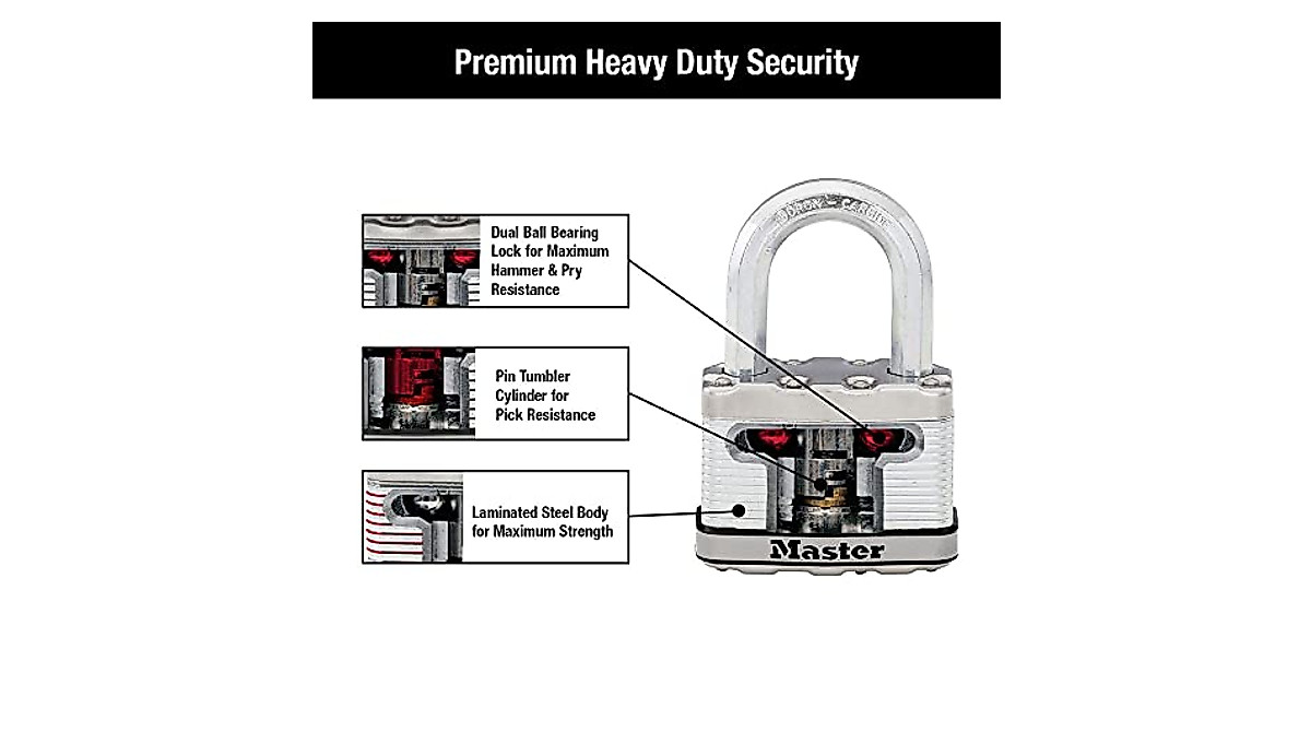 Master Lock M15XDLF Heavy Duty Padlock - Secure Your Storage