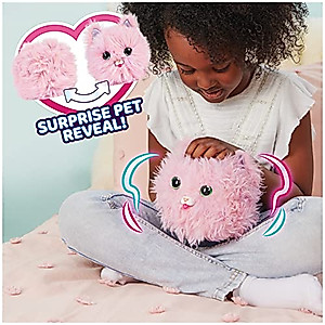 What the Fluff, Purr ‘n Fluff, Surprise Reveal Interactive Toy Pet with over 100 Sounds and Reactions, Kids Toys for Girls Ages 5 and up