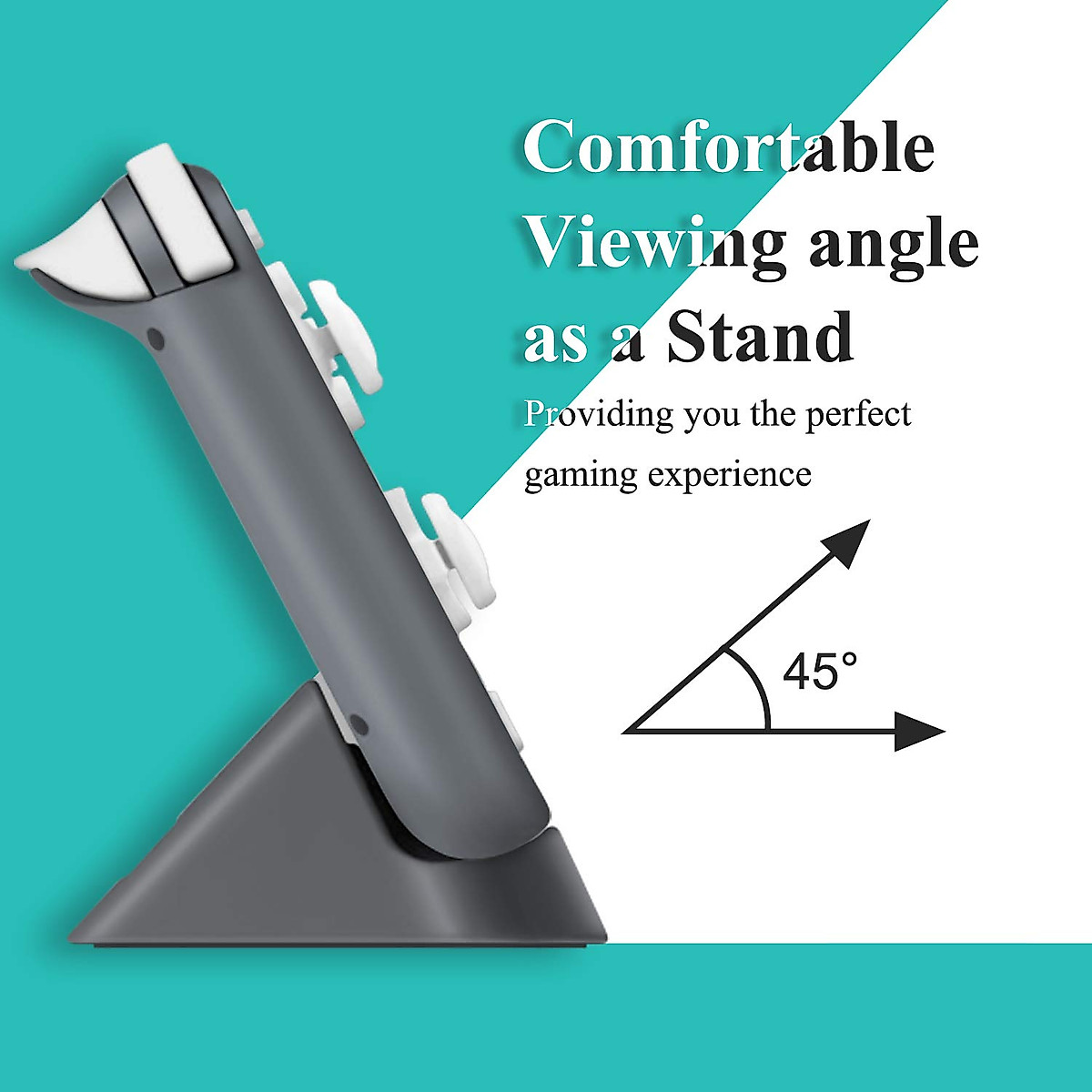 Charging Dock Compatible with Nintendo Switch/Switch Lite/Switch OLED Model, Compact Charger Stand Station with Type C Port Compatible with Nintendo Switch Lite 2019 / Switch OLED Model(Gray)