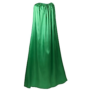 DONGYICS Unisex Adults DIY Capes Superhero Costume for Women and Men (Green, Large)