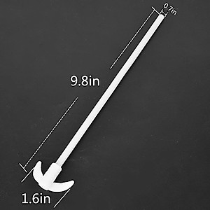 PTFE Stirring Rod High Temperature Stir Bar Laboratory Stirring Bar Laboratory Accessories for Stirring Solution in Scientific Research L 250mm W 40mm D 7mm Shaft Stirring Rod