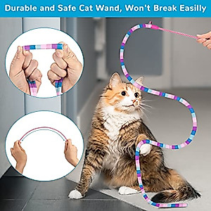 Retro Shaw 9 Pack Cat Toys for Indoor Cats, Cat Wand Toys with Cat Balls and Cat Spring