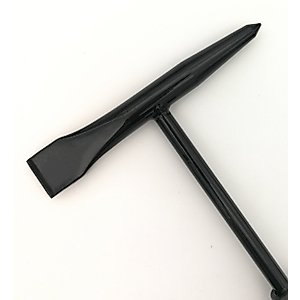 VASTOOLS Welding Chipping Hammer with Coil Spring Handle,10.5",Cone and Vertical Chisel/ 10" Wire Brush(Free), Black