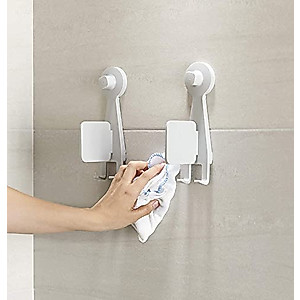 Joseph Joseph EasyStore Shower Caddy with Adjustable Mirror, Large, White