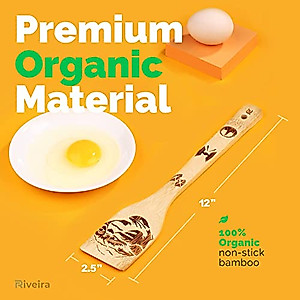 Riveira Star War Gifts Home Decor Wooden Spoons For Cooking Utensils Set 6-piece Starwars Gifts Kitchen Utensils Spatulas For Nonstick Cookware Gift House Warming Presents Fun Finds For Men And Women