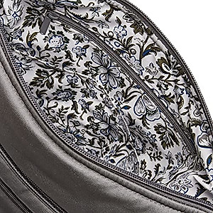 Vera Bradley Women's Cotton Utility Crossbody Purse, Galaxy Gray - Recycled Cotton, One Size