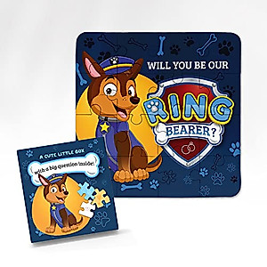 XOXOKristen Ring Bearer Gift Proposal, Will you be our Ring Bearer Blue Jigsaw Puzzle, Cute Puzzle in a Box for Ring Bearer Proposal, Ring Boy, Junior Groomsman Proposal