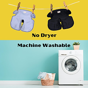 Crash and Flammability Tested,Child Car Seat Protector, Waterproof Anti Slip Piddle Pad for Infant Child Carseat, Booster, Stroller, Dining Chair (Black)