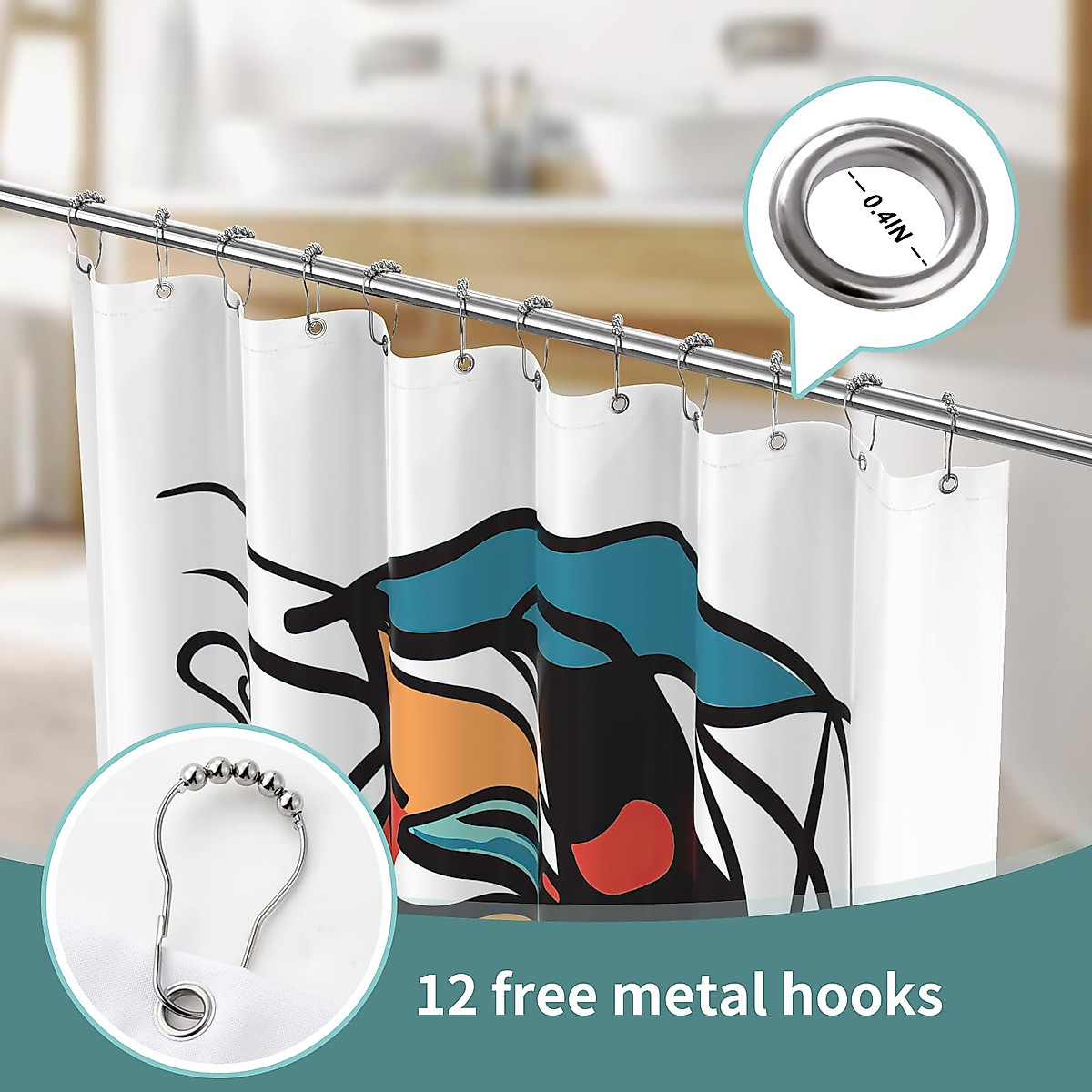 LaCyan Art Shower Curtain (Picasso-A Big)