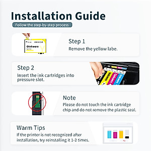 OINKWERE Remanufactured Ink Cartridges Replacement for Epson 202 202XL Ink Cartridges Multipack Compatible for XP-5100 WF-2860 Expression Home XP-5100 Workforce WF-2860 Printer (4-Pack)