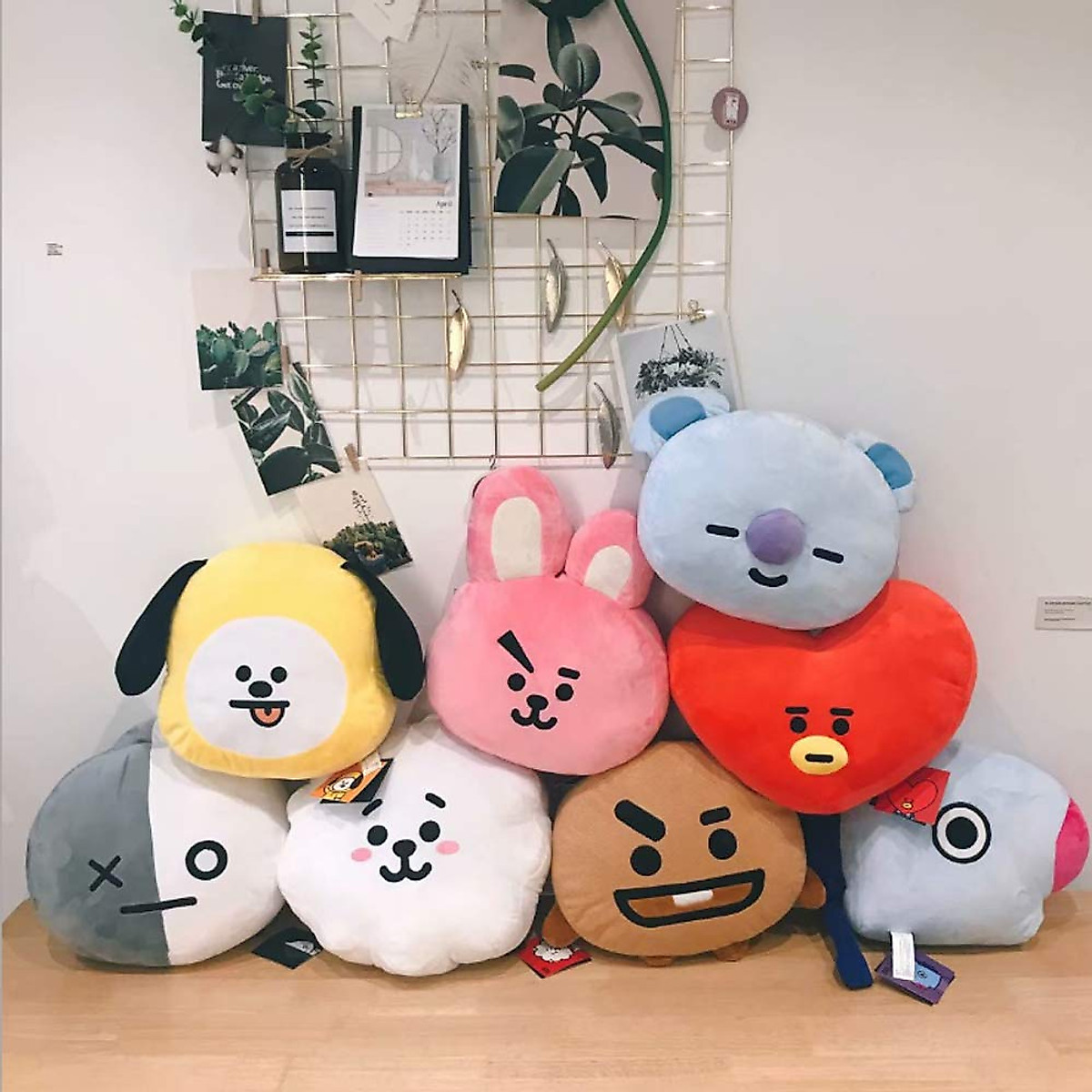 Lerion Pillow Doll Plush Small Plush Puppets Toy Bangtan Boys Throw Pillow Cushion,11.8 Inches (Tata)