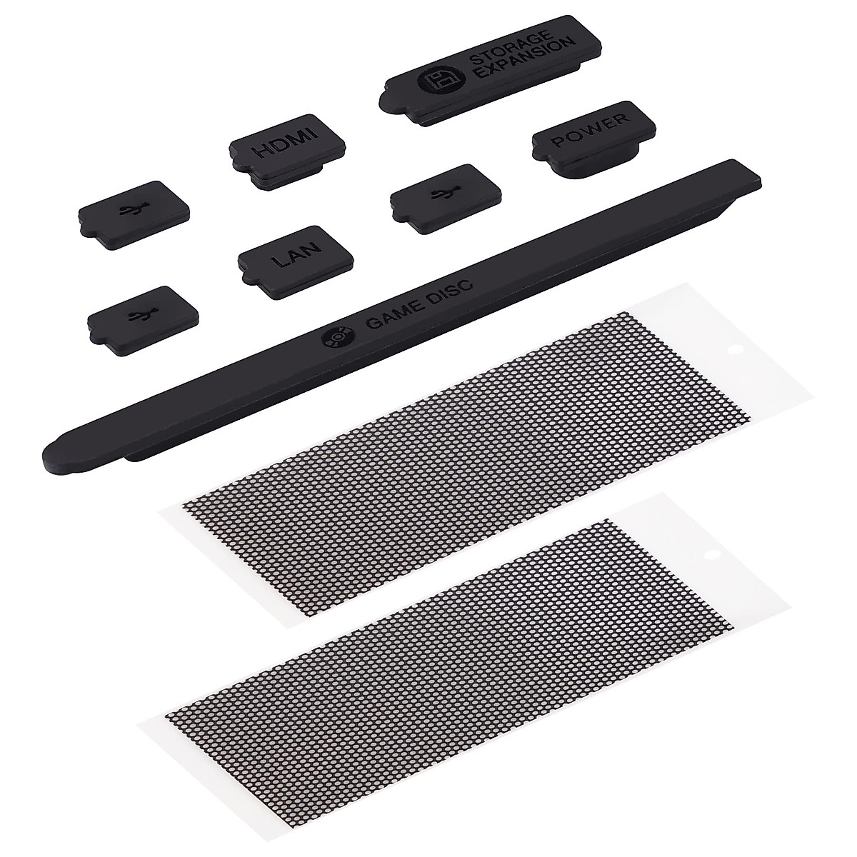 BURSTNINJA Silicone Dust Filter Compatible with Xbox Series X Console, Dust Plugs Dustproof Mesh Set for Xbox Series X, Dust Cover Stopper Protection Kit for Xbox Series X