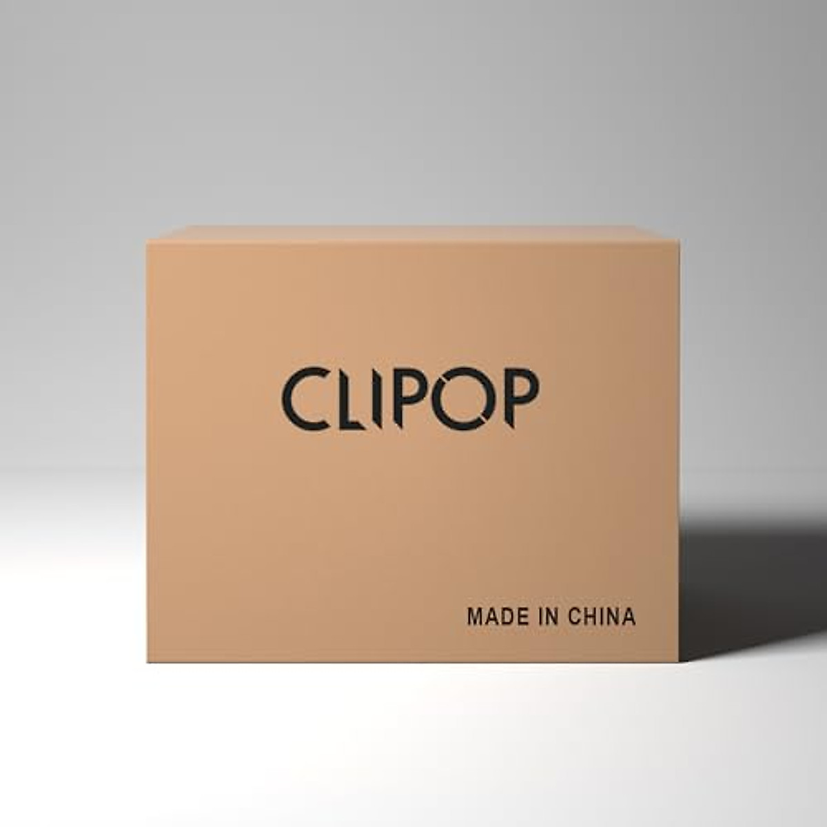 CLIPOP Modern Nightstand, LED Night Stand with 2 High Gloss Chest of Drawers, Bedside Table Cabinet with Remote Control Light, Wood Matte Nightstand 20.6" Tall Bedroom Furniture, White