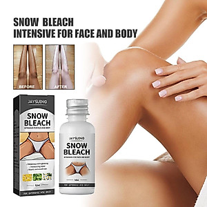 APEXFWDT Snow Bleach Cream for Private Part Underarm Whitening, Dark Spot Corrector Cream, Face and Body Skin Lightening Bleaching Cream for Intimate Areas Brightening (1PCS) ,1 Fl Oz (Pack of 1) ,1