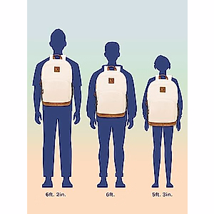 Ocean Pacific La Playa Soft Cotton Canvas Backpack for Travel, Sports, Beach, Work, Casual Daily Pack for Men Women Fits 15.6 Inch Laptop (Beach)