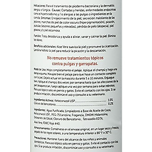 Veterinary Formula Clinical Care Antiseptic and Antifungal Medicated Shampoo for Dogs & Cats, 16oz – Helps Alleviate Scaly, Greasy, red Skin – Paraben, Dye, Soap-Free