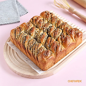 CHEFMADE Square Cake Pan, Nonstick 8 Inch Square Baking Pan, Set of 2