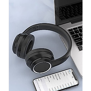 Olyre Active Noise Cancelling Wireless Headphones AN06, Bluetooth Headset Over-Ear with 40ft Range Soft Protein Earpads Hi-Fi Deep Bass 30H Playtime for Airplane/Travel/Home PC Work