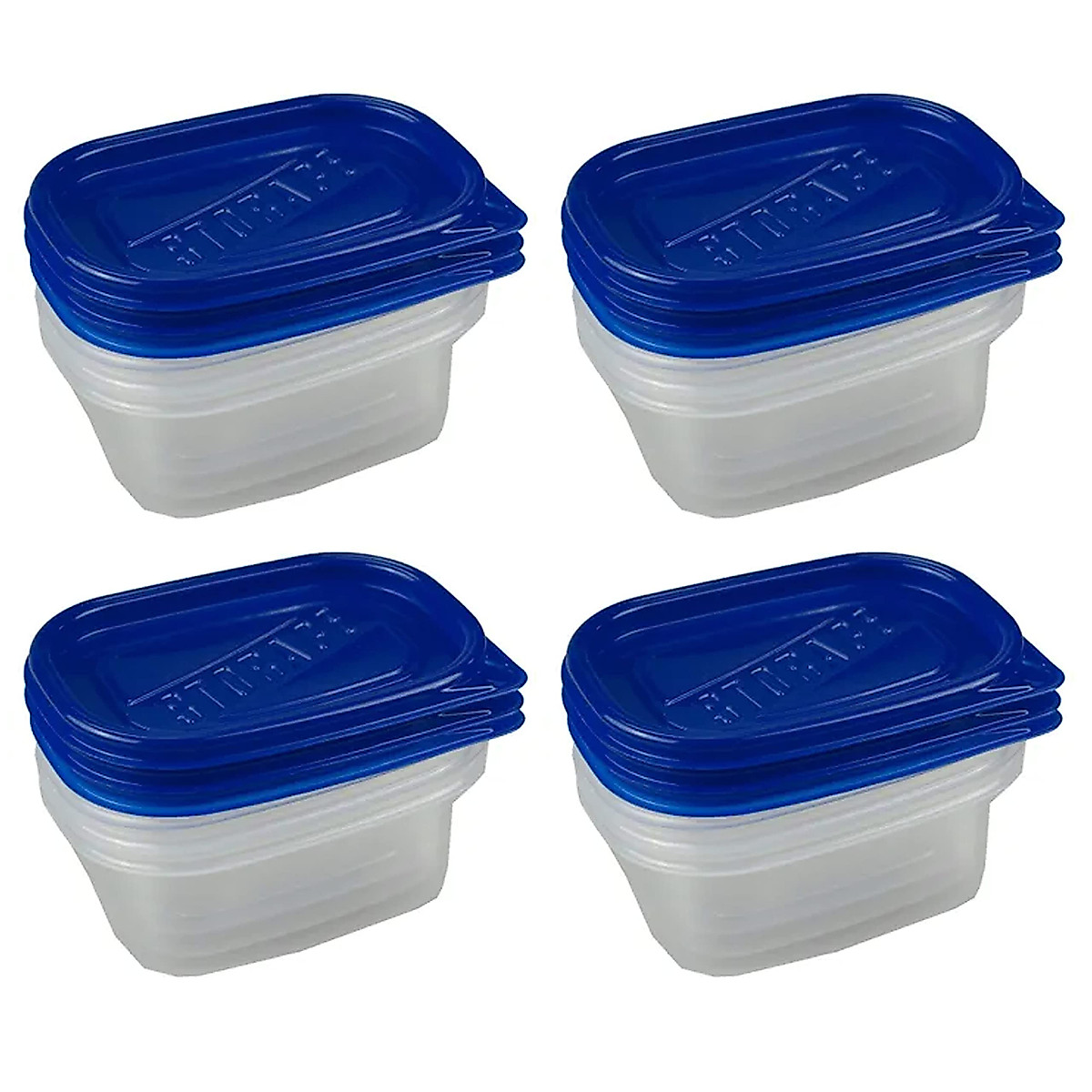 12 Pc Small Food Storage Container Meal Prep Freezer Microwave Reusable 9.5oz