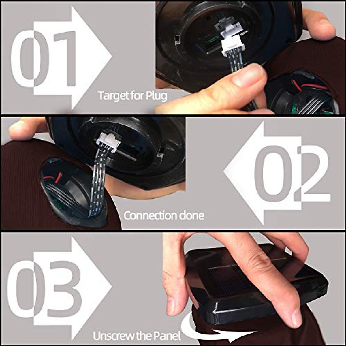 SUNLAX LED Rectangle Patio Umbrellas, 6.5x10ft Market Table Umbrella ...