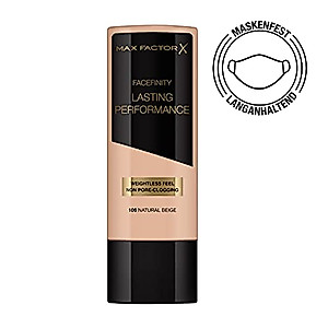 Max Factor Max Factor Lasting Performance Touch Proof Foundation 106 # Natural Beige, 1.1 fluid_ounces