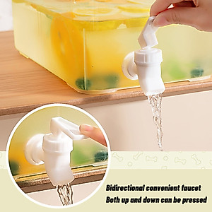 Cold Kettle With Faucet Beverage Dispenser, 3 / 5L Large Capacity Plastic Beverage Dispenser, With Faucet Ice Lemonade Juice Container With Lid, Fruit Teapot Lemonade Bucket Drink