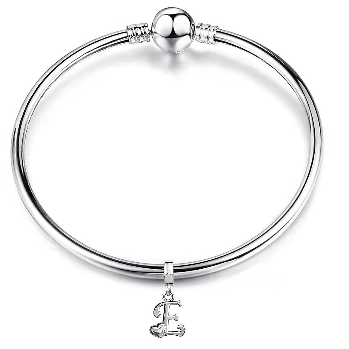 TGLS Letter K Initial Charms With Heart for Mom Sister Grandma Gifts Compatible With Pandora Charms Bracelets