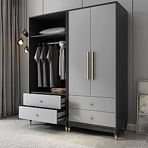 17.51" x118"Grey Wallpaper Peel and Stick Wallpaper Removable Self Adhesive Grey Contact Paper for Cabinets Bedroom Bathroom Wall Covering Matte Textured Waterproof Wallpaper DIY Decorative