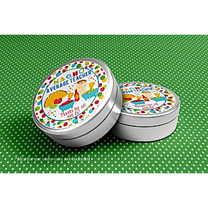 Nacho Average Taco Themed Teacher Appreciation Thank You Sticker Labels, 40 2" Party Circle Stickers by AmandaCreation, Great for Envelope Seals & Gift Bags