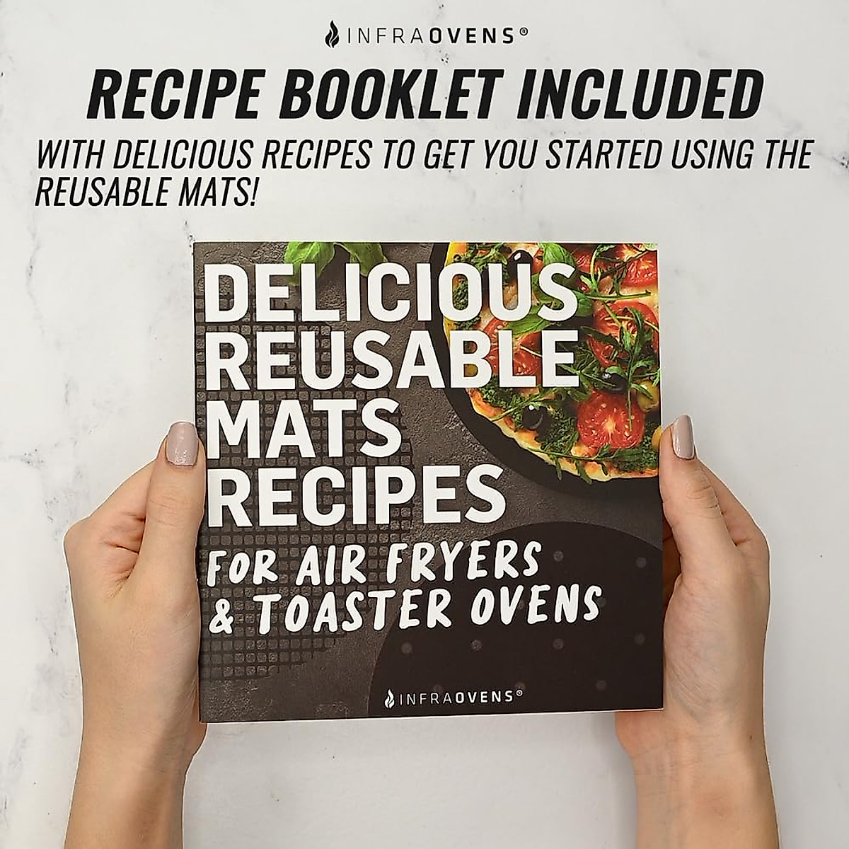 Air Fryer Rack and Reusable Liners For Ninja Foodi Grill 5-in-1 AG301 4qt, Airfryer Accessories, Replacement for Parchment Paper, Heat Resistant Mats and Stainless Steel Cooking Rack by INFRAOVENS