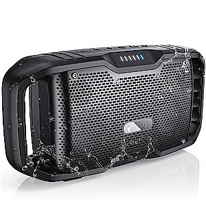 DBSOARS Bluetooth Speakers with Subwoofer, Portable 50W Stereo Sound Wireless Speaker, IPX5 Waterproof Outdoor Speakers with TWS Pairing, Built-in Mic, Power Bank, 30H Playtime, AUX for Camping, Beach