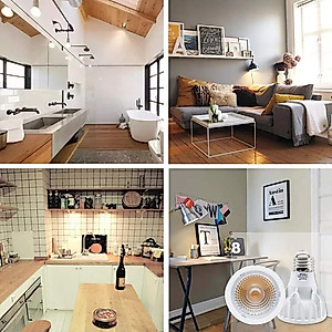 Rowrun PAR20 12W Narrow Flood Light Bulb E26 Dimmable LED Bulb Spotlight Beam Angle 24 Degree 100W Halogen Warm White 3000K 2-Pack