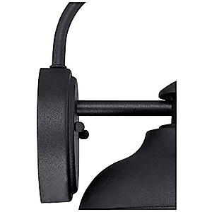 John Timberland Midland Urban Barn Industrial Outdoor Wall Light Fixture LED Black Metal 9" Gooseneck Arm Motion Sensor Dusk to Dawn for House Porch Patio Outside Deck Garage Front Door Garden