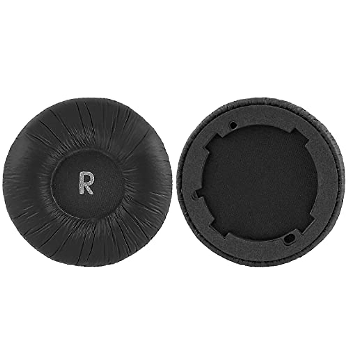 Geekria QuickFit Leatherette Replacement Ear Pads for JBL T600BTNC, Tune 600BTNC Headphones Ear Cushions, Headset Earpads, Ear Cups Cover Repair Parts (Black)