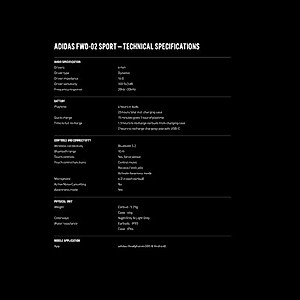 adidas FWD-02 Sport True Wireless Earbuds Headphones