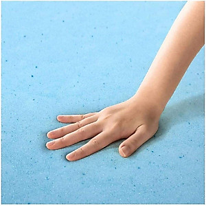 FoamRush 1" Inch Gel Memory Foam Mattress Topper - Full Size Made in USA 1" x 53" x 75"