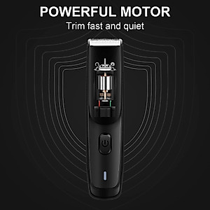 MOKEMAKE Men's Body Hair Trimmer - Electric Razor Shavers, Waterproof, IPX7, for Pubic Hair Trimming, with Charging Dock