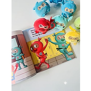 Ninja Life Hacks Emotions and Feelings Toy Book Box Gift Set (Plush Toys 1-8: Angry Ninja, Positive Ninja, Kind Ninja, Helpful Ninja, Inventor Ninja, Grumpy Ninja, Lazy Ninja, Earth Ninja)