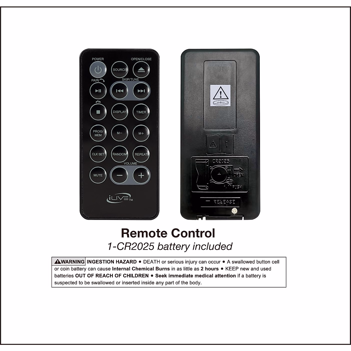 iLive Bluetooth Under Cabinet Radio (FM) CD and MP3 player, USB, AUX in, Wireless Music System with Kitchen Timer, Digital Clock, with Remote Control IKBC384SMP3U