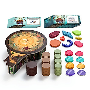 Kabuto Sumo: Bug Wrestling - Board Game - Dexterity Game - 2 to 4 Players - 15-20 Minutes Play Time