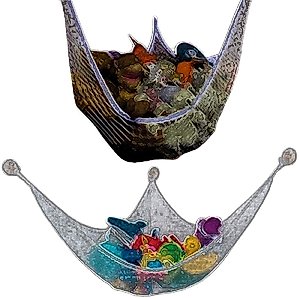 Toxz Large Deluxe Pet Toy Mesh Storage Corner Stuffed Animals Toys Toy Hammock Net,Organize Storage Net,130 x 110 x 110(cm)